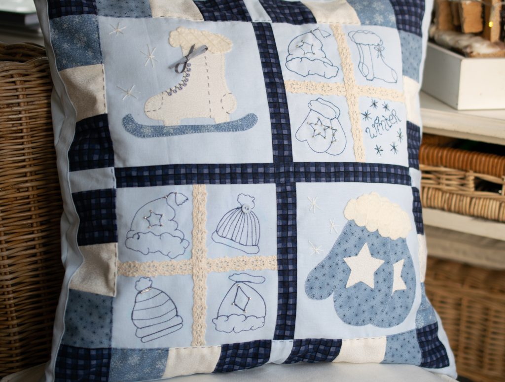 Winter kussen | Winter pillow - Chiems Quilt, Patchwork & Application Patterns